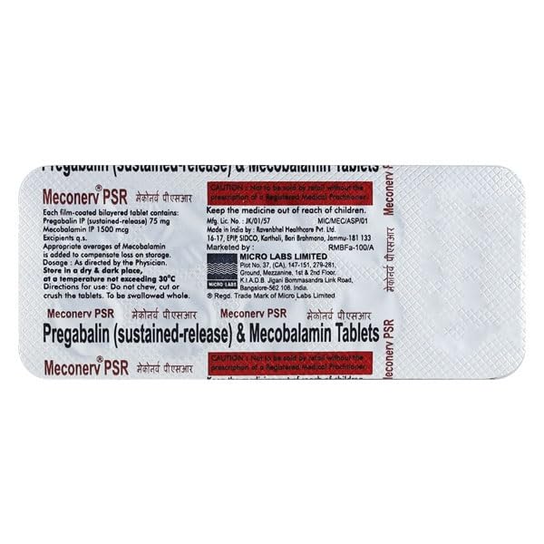 Meconerv P-SR 75mg - Strip of 10 Tablets : Amazon.in: Health & Personal ...