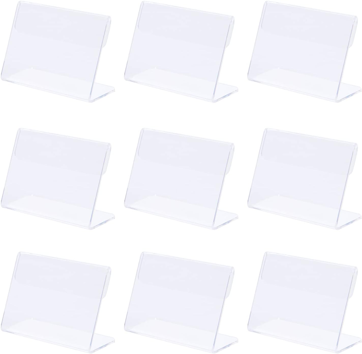 Amazon.com : 20 Pcs Mini Acrylic Sign Display Holder Horizontal Slanted ...