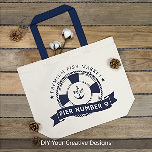 Snapklik.com : TOPDesign 6-Pack Canvas Tote Bags