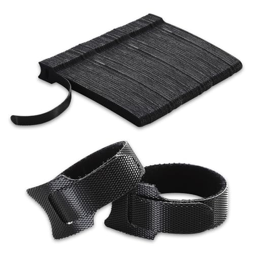 150-Pack Black Adjustable Reusable Cable Straps – Effortless Cable Tidy ...