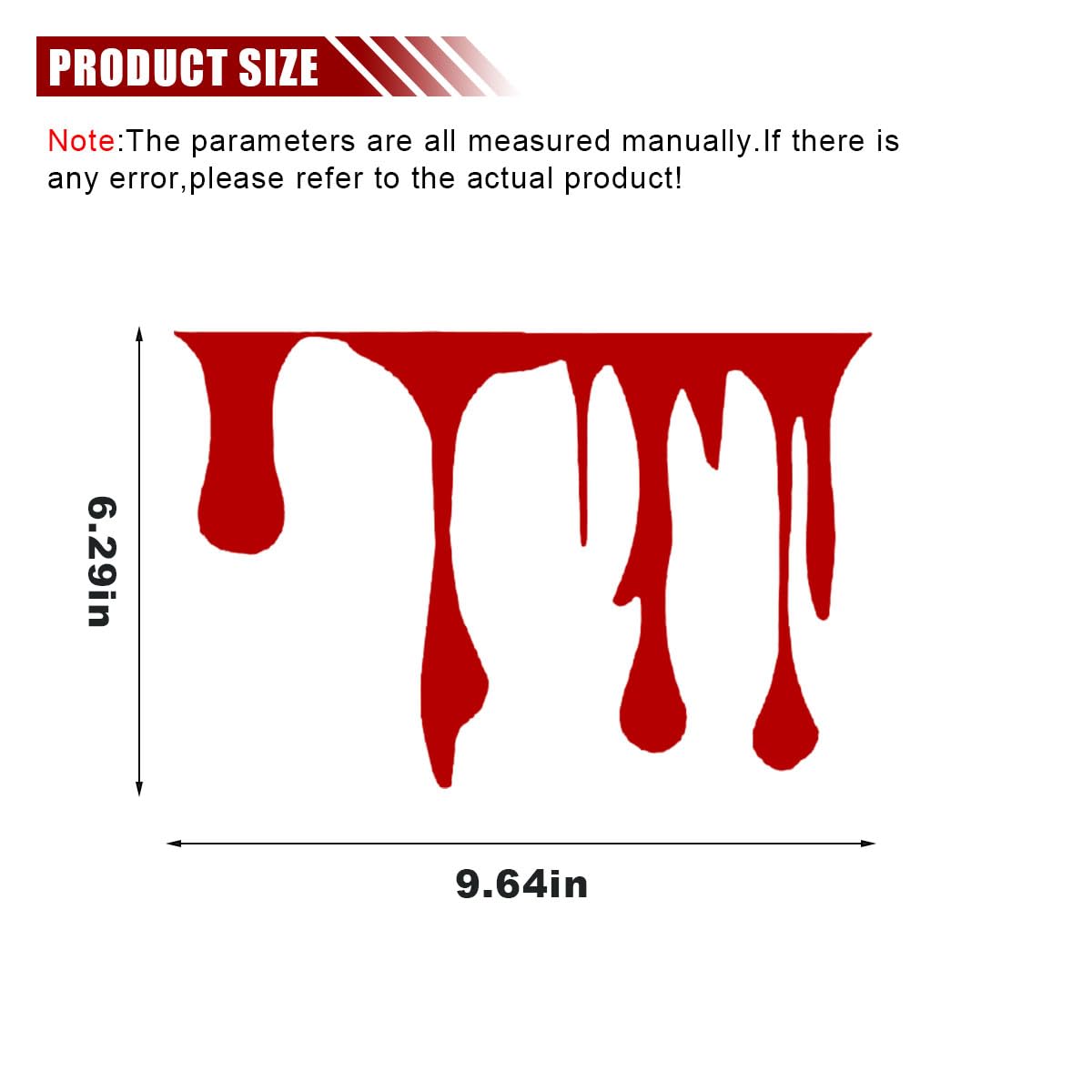 Snapklik.com : Flowing Blood Bloody Sticker Decal, Blood Dripping Car ...