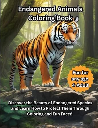 Amazon.com: "Endangered Animals Coloring Book: A Creative Way to Learn ...