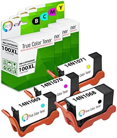 Amazon.com: TCT Compatible Ink Cartridge Replacement for Lexmark 100XL ...