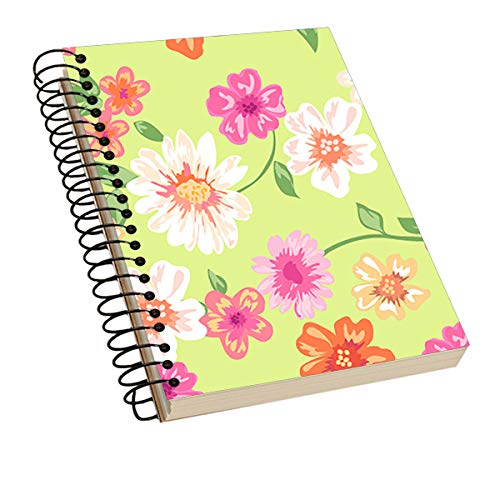 SGB Spiral Bound Notebook, Single Rule Notebook, Size : A5 | Floral ...