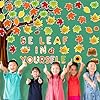 Amazon.com: gisgfim Fall Bulletin Board Decoration Be Leaf in Yourself ...