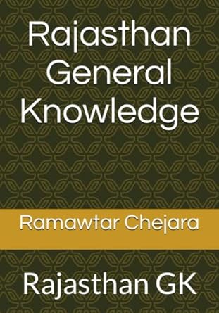 General Knowledge of Rajasthan: Rajasthan GK: Chejara, Ramawtar ...