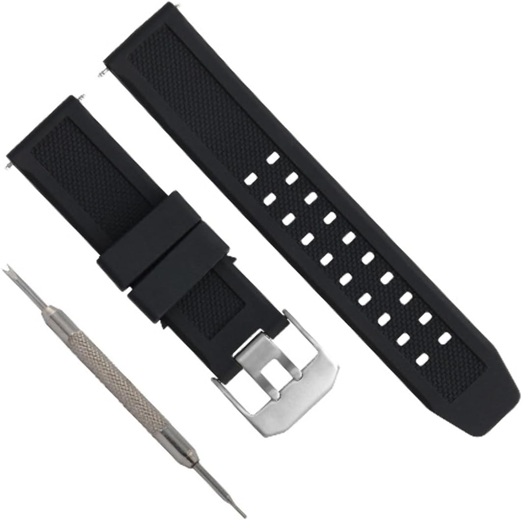 Amazon.com: Ewatchparts 23mm Rubber Watch Band Compatible With Citizen ...