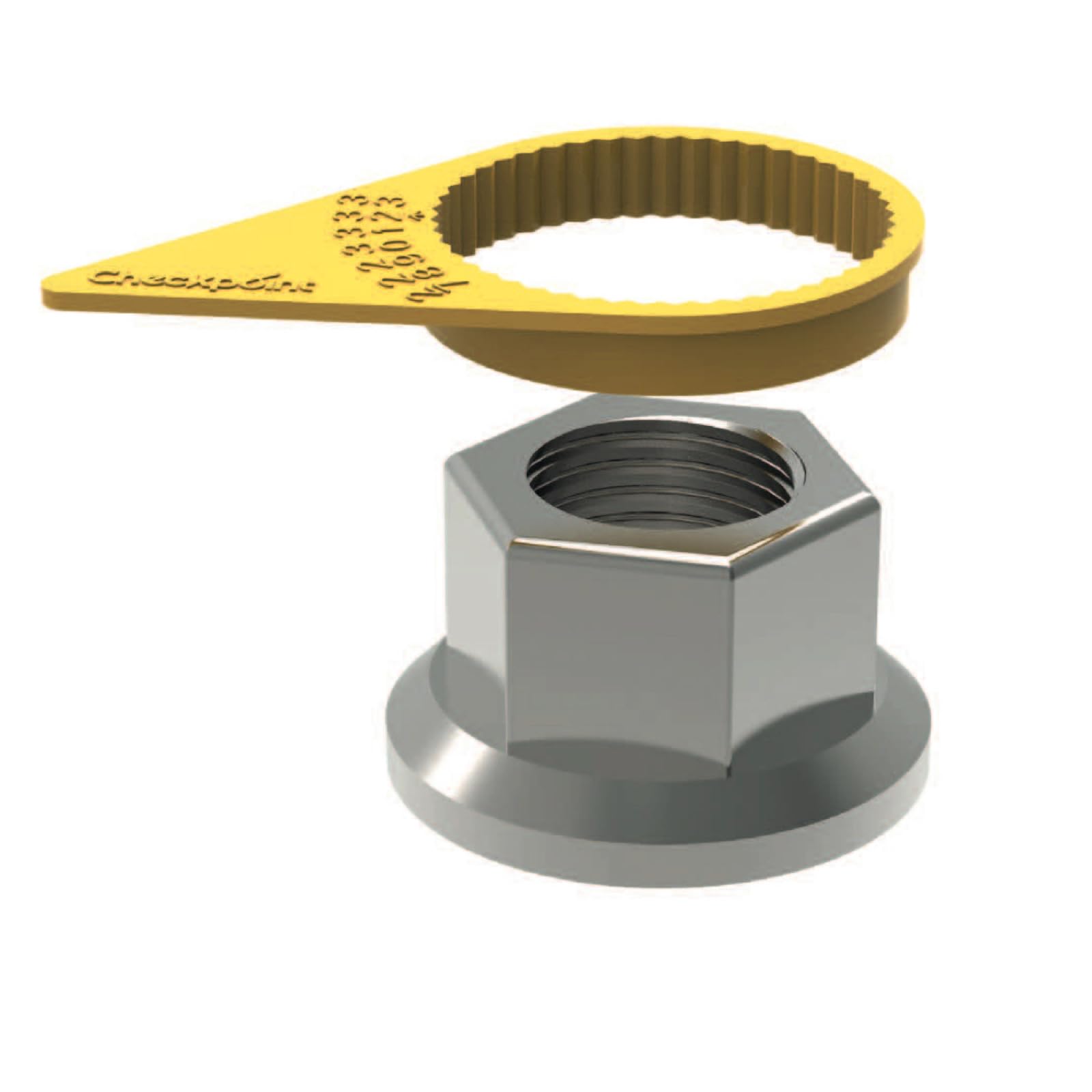 Snapklik.com : Checkpoint 100 - Yellow 33 Mm Loose Lug Nut Indicator ...
