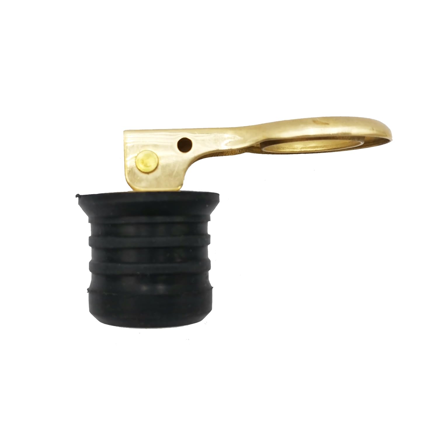 Snapklik.com : Boat Drain Plug Brass Snap Handle 1-1/4-inch Rubber ...