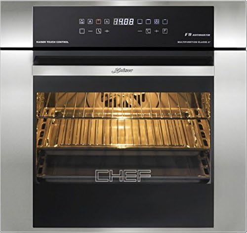 Kaiser CHEF Luxus Einbaubackofen Edelstahl /Autark/ Nickel FREE Emaille ...