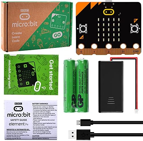 Amazon.com: Kidsrobot Microbit V2 Starter Kit with Frosted Protective ...