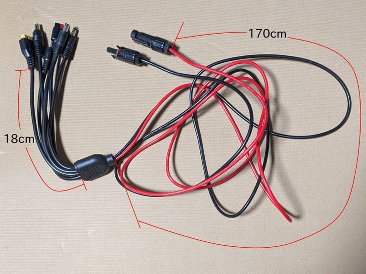 Amazon.co.jp: TerraSitze 2M 6in1 ソーラー コネクター ソーラー充電ケーブル MC4 コネクタ ソーラー ...