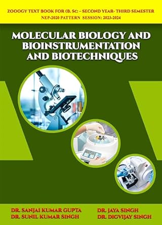 Buy Molecular Biology and Bioinstrumentation and Biotechniques Zooogy Text Book For (B. Sc ...