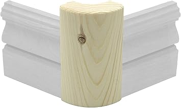 Amazon.com: Pine Outside Radius Corner Base Block Bullnose, 3/4" x 2 1/ ...