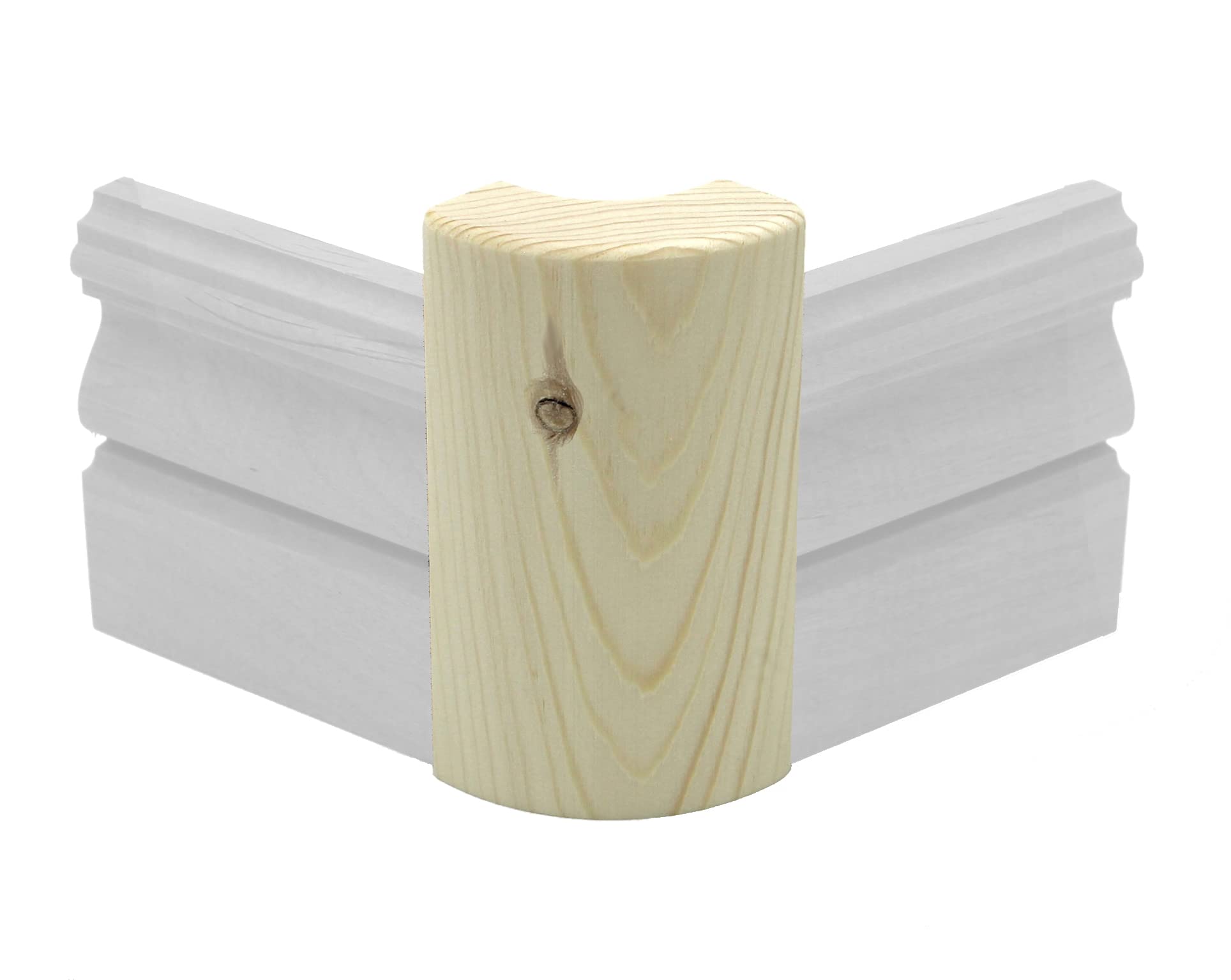 Amazon.com: Pine Outside Radius Corner Base Block Bullnose, 3/4" x 2 1/ ...