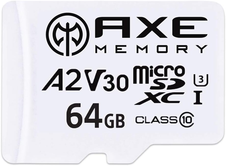 AXE 64GB microSDXC Memory Card + SD Adapter with A2 App Performance ...