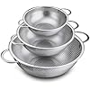 Amazon.com: P&P CHEF Colander Set of 3, Stainless Steel Micro ...