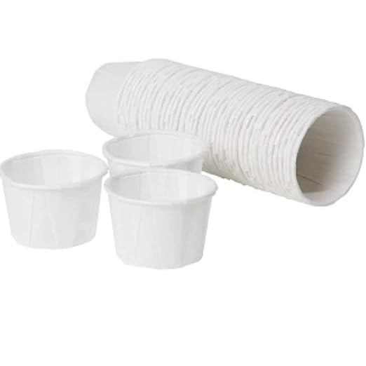 250 x Waxed Paper Medicine Pots 28ml : Amazon.co.uk: Business, Industry ...