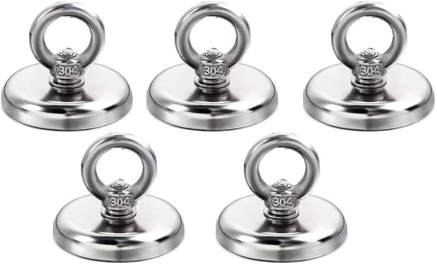 Magnetpro 12 Pieces Magnet 10 KG Force 20 x 7 mm with Countersunk Hole ...