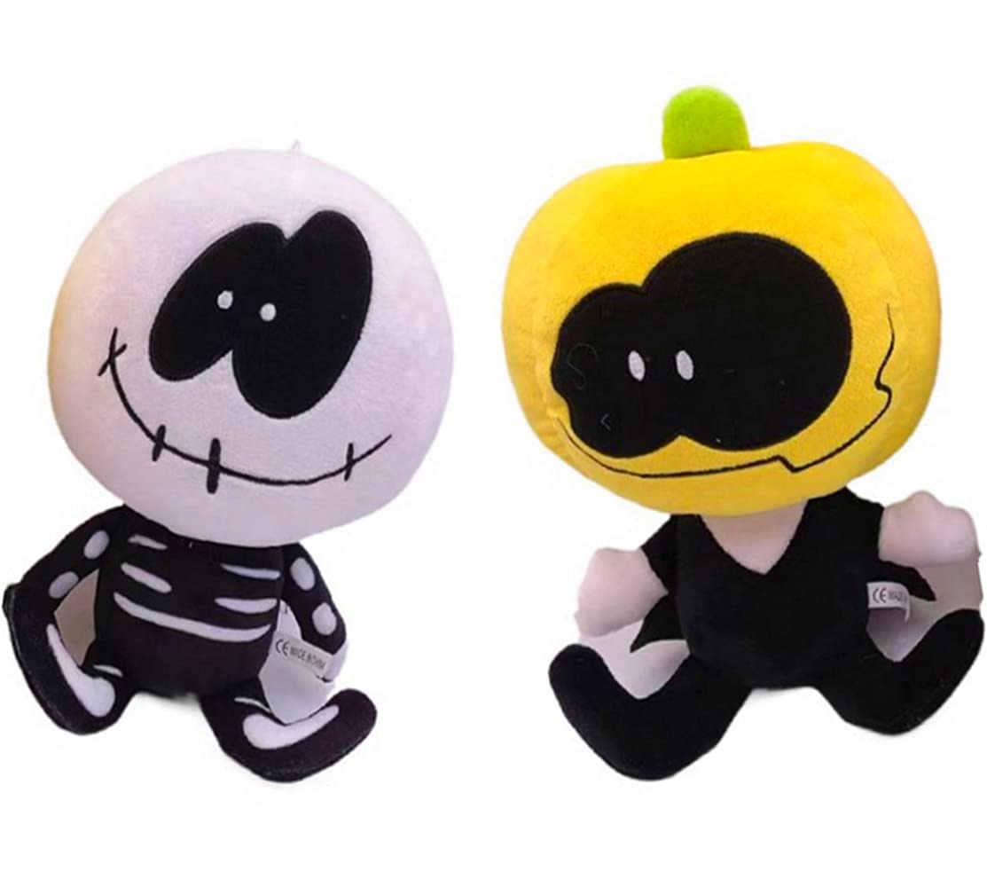 2pcs,Friday Night Funkin Plush Toys ,Spooky Month Skid and Pump Plush ...