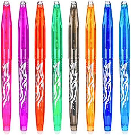 Erasable Gel Pens, 22 Colors Lineon Retractable Erasable Pens Clicker ...