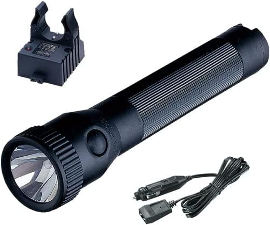 Streamlight 76343 PolyStinger Flashlight with 12-Volt DC Charger and ...