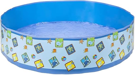 JJ REVEAL Rigid Wall Paddling Pool with Underwater Design, Heavy Gauge ...