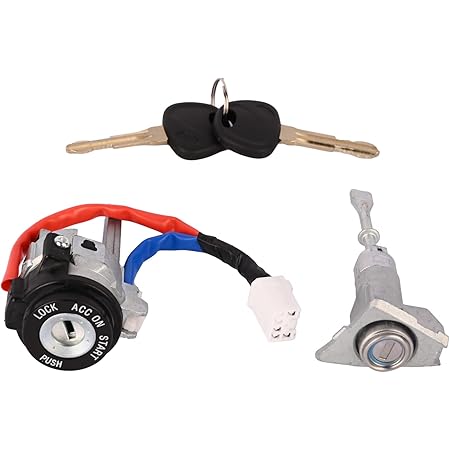 Amazon.com: X AUTOHAUX 1 Set Front Door Lock Cylinder Set Kit with 2 ...