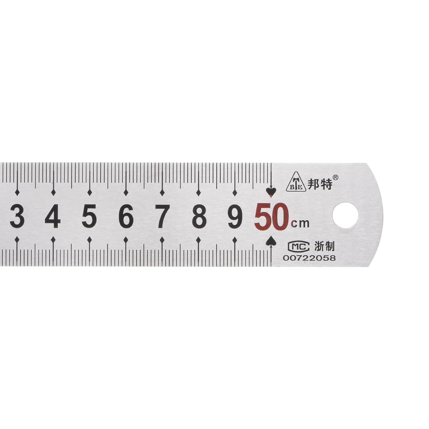 HARFINGTON Stainless Steel Ruler 20-inch/50cm Metal Rulers 1.14" Wide ...