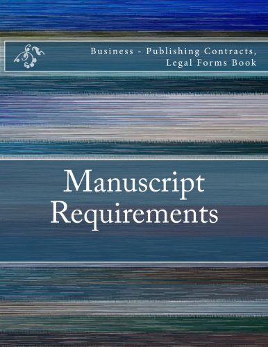 Manuscript Requirements: Business - Publishing Contracts, Legal Forms ...