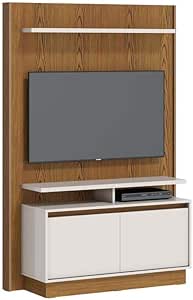 Painel para TV 40 Polegadas Fit Freijó com Off White 122 cm | Amazon.com.br