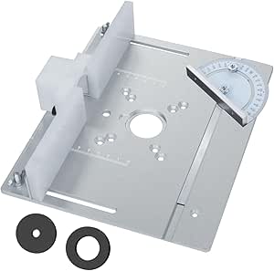 Aluminum Router Table Insert Plate W/Miter Gauge for Woodworking ...