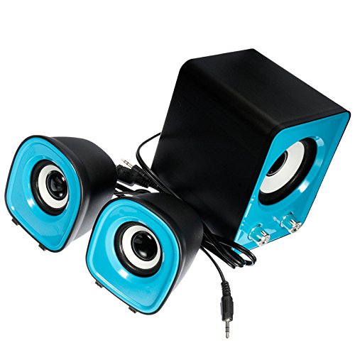Generic Mini Computer Speaker 2.1 Multimedia Stereo Desktop Portable ...