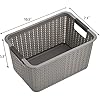 Amazon.com: Lawei 9 Pack Plastic Storage Baskets, 10.5 x 7.1 x 5.5 Inch ...