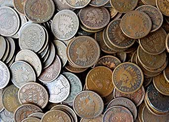 1880-1909 150x Mixed Indian Head Pennies Cent 1c Circulated at Amazon's ...