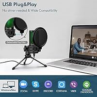 Amazon.com: USB Microphone, CMTECK XM550 Podcast Microphone with Pop ...