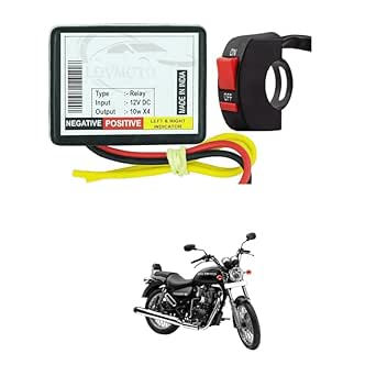 Lovmoto Universal Bike Hazard Indicator Flasher/Blinker 16 Patterns Flasher Relay for LED/Bulb ...