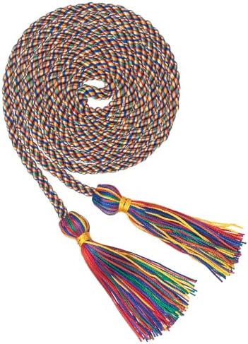 Amazon.com: GHGMAO Graduation Cords, Rainbow Graduation Cord Rayon ...