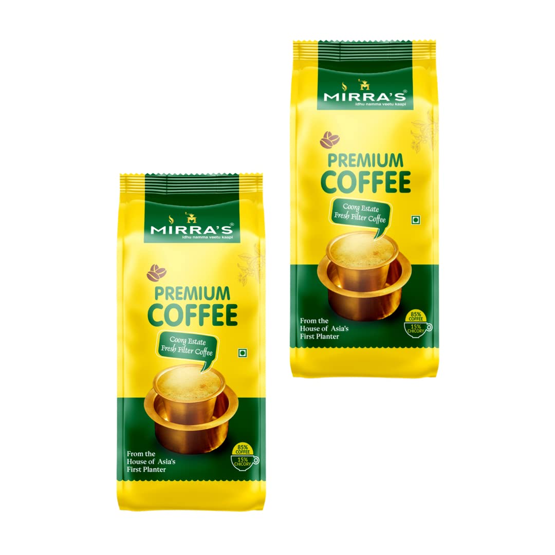 Mirras Premium Filter Coffee | Pack of 2 | 250gms * 2-500gms : Amazon ...