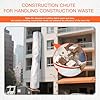 Amazon.com: 10 Ft Construction Trash Chute with Circular Top Steel Ring ...