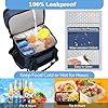 Amazon.com: GLENKEY Double Deck Insulated Lunch Box, Expandable Xlarge ...