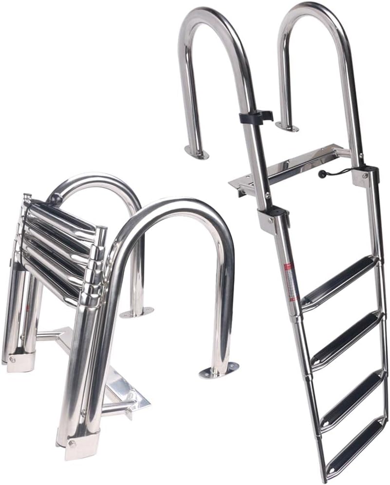 Amazon.com: JIF Marine 7-Step Folding Dock Ladder : Sports & Outdoors