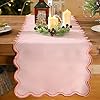 Amazon.com: Windkream Scalloped Edge Table Runner 70 Inches Preppy ...