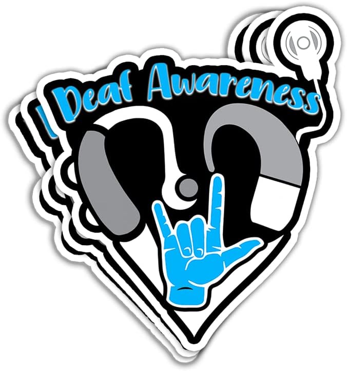 Amazon.com: LECATI ( 3Pcs ) Deaf Awareness Hearing Aid ASL Cochlear ...
