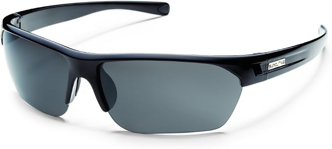 Amazon.com: Suncloud Detour Polarized Sunglasses, Black Frame, Gray ...
