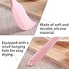 Amazon.com: Pink Rubber Spatula for Kitchen Use, 10.8In Silicone ...