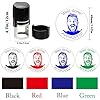 Custom Face Photo Stamp Self Inking Personalized Portrait Text Stamper ...