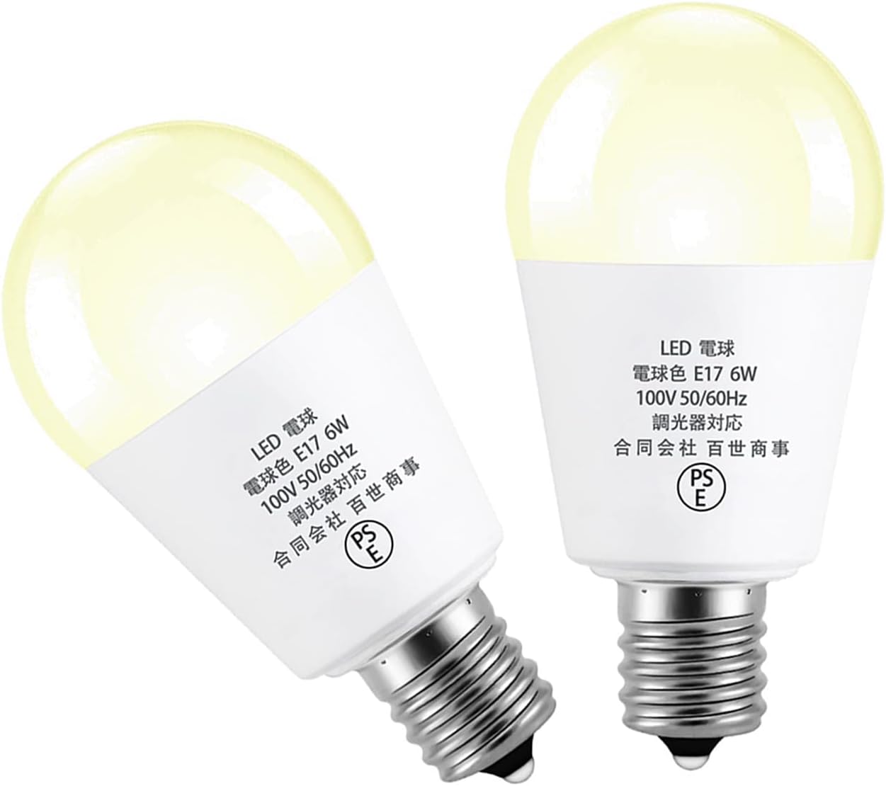 Amazon | E17 LED 電球色 ミニクリプトン電球 60W形相当 LED電球 E17 調光器対応 6W 小型電球 700lm 広配光タイプ PSE認証済み 密閉器具対応 省エネ ...