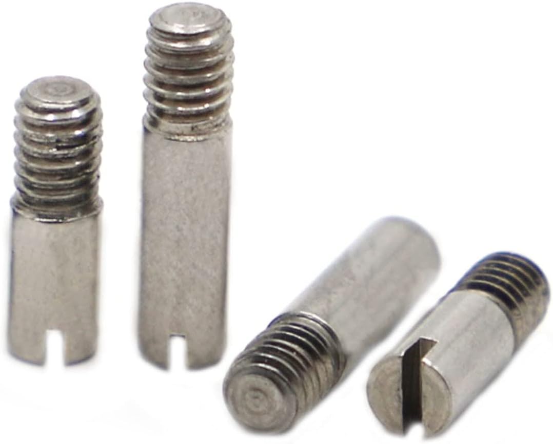 Amazon.com: GB878 304 A2 Stainless Steel Outside Thread Solid Dowel Pin ...