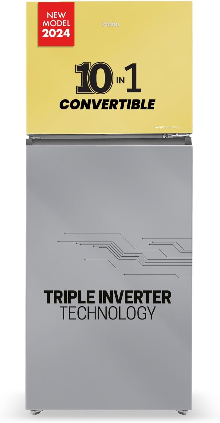 Haier 328 L, 3 Star, Convertible 10-in-1 Triple Inverter & Fan Motor ...